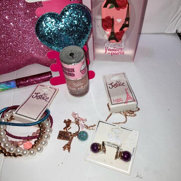 Justice | Accessories | Justice Girls Pc Paris Jewelry Hair Beauty Gift ...